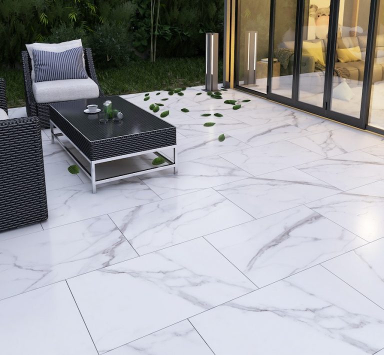 White Porcelain Paving Slab Designs for a Unique Outdoor Look - Royale ...