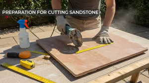How to cut Indian Sandstone Paving