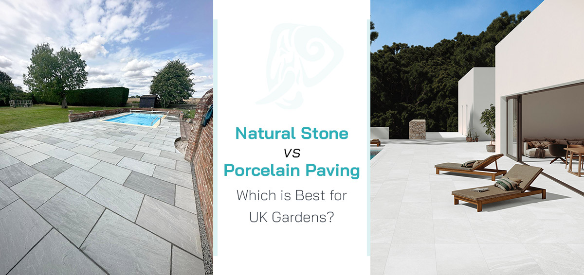 Natural Stone vs Porcelain Paving: Which is Best for UK Gardens?