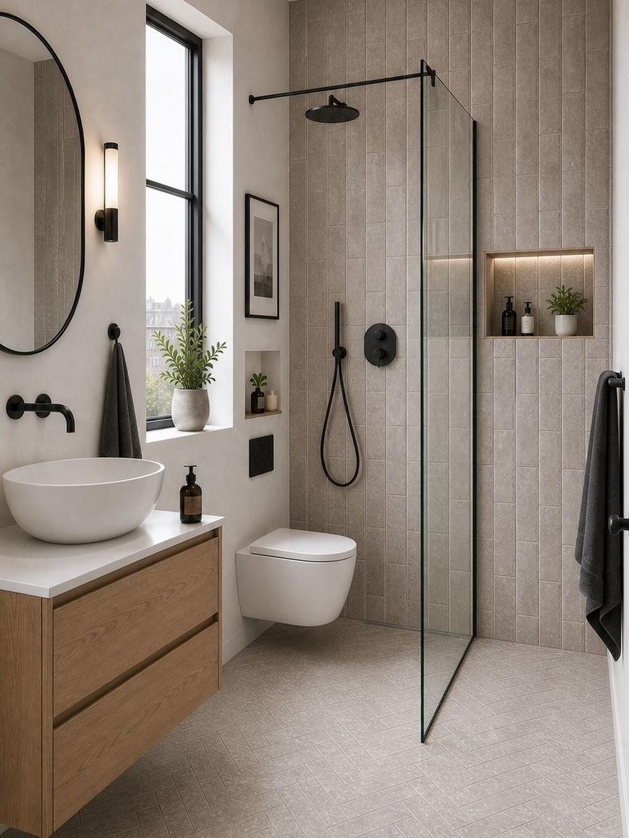Dijon Antique Tumbled Limestone Herringbone Tiles - 200x50x15mm