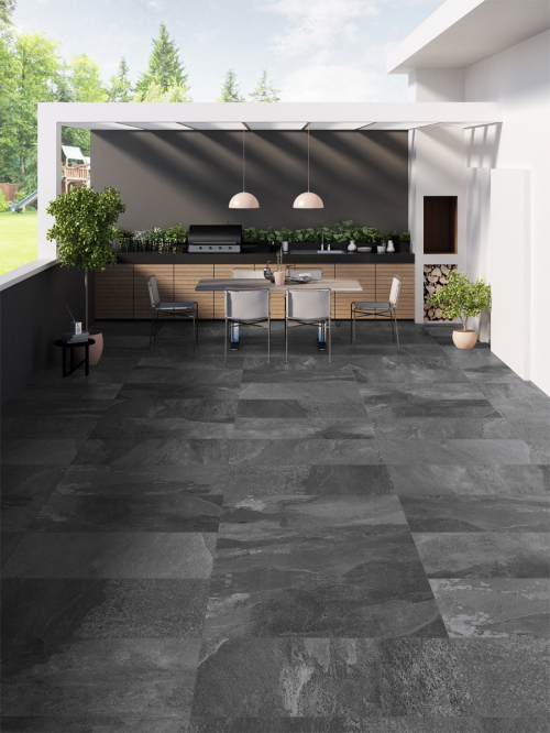 Oak wood paving slabs, wood effect porcelain paving slabs, 1200x300 ...