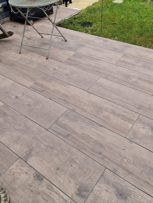 Vintage Wood Virtue Vitrified Porcelain Paving Slabs - 1200x300 Pack